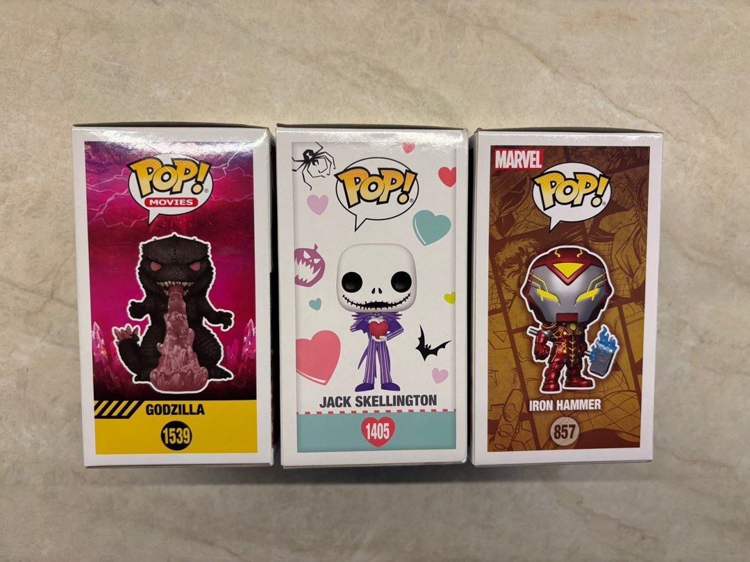 Funko Pop! Vinyl Figures - Godzilla, Jack Skellington, Iron Hammer ...