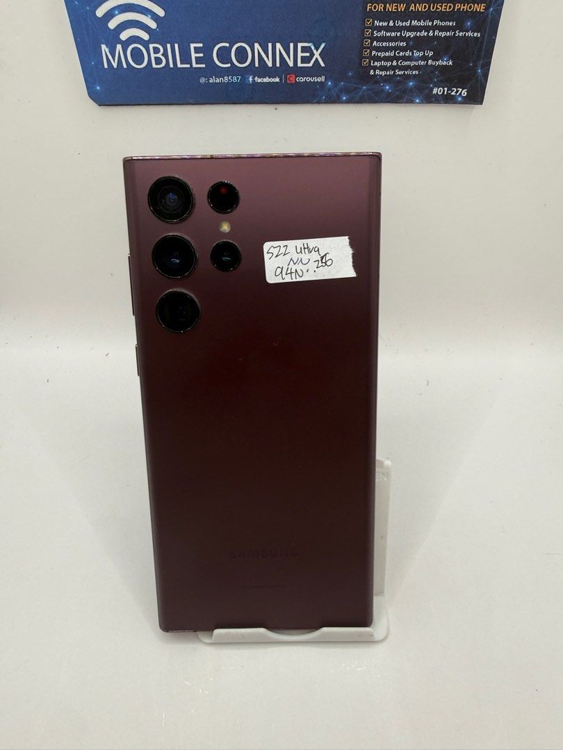 Galaxy S22 Ultra 5G Burgundy 256GB, Mobile Phones & Gadgets, Mobile ...
