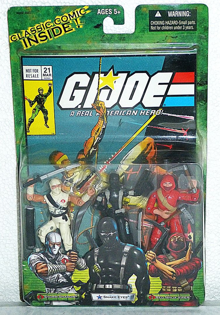 G.I. Joe A Real American Hero - GI JOE COMIC 3 PACK Storm Shadow Snake ...