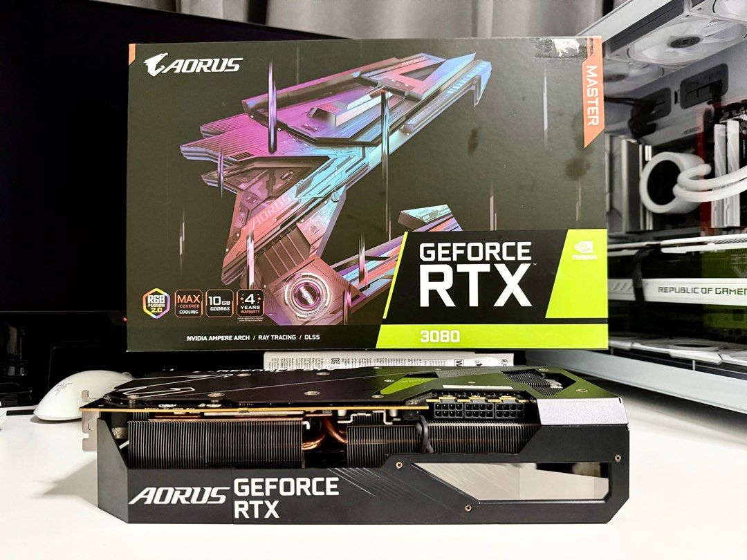 Gigabyte RTX 3080 AORUS Master 10gb GPU, Computers & Tech, Parts ...