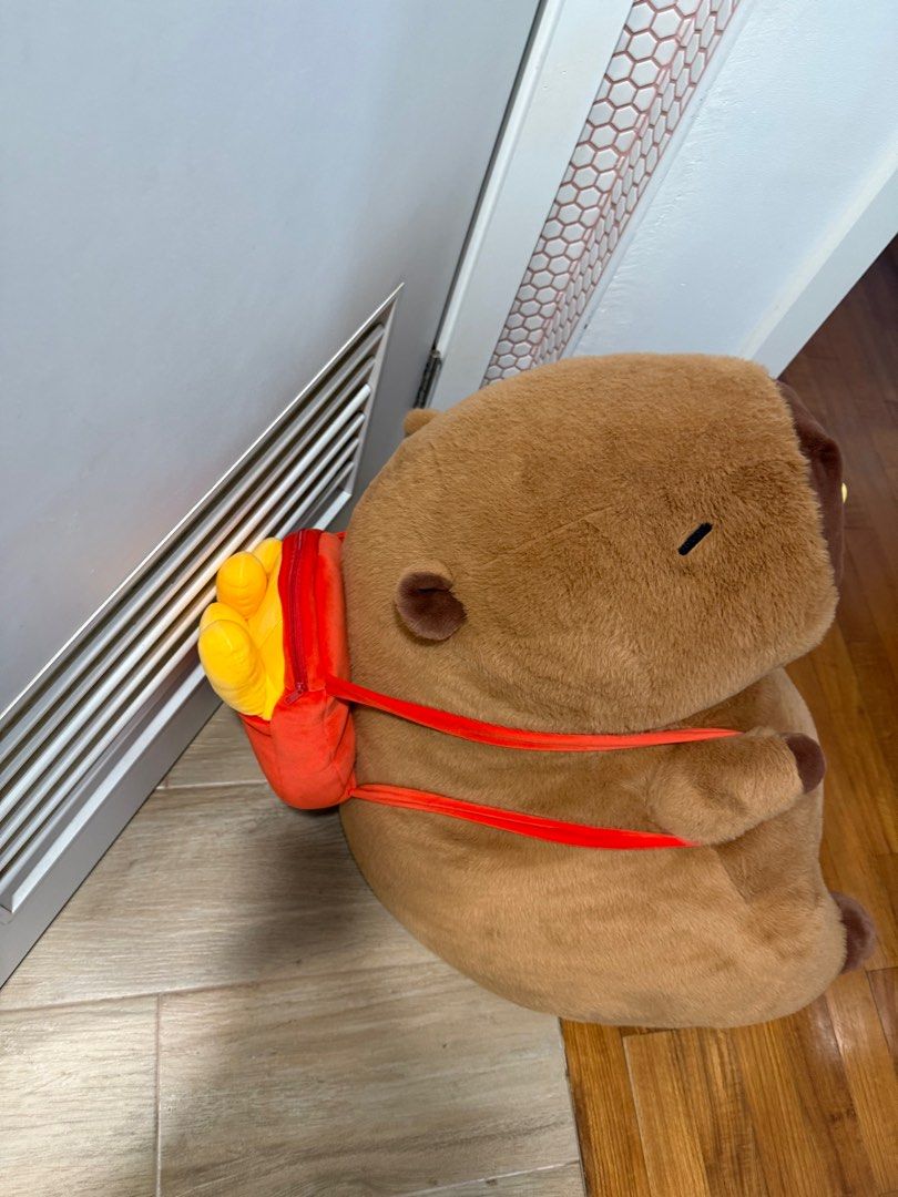 Gigantic Capybara Plush Toy with Fries Bag, Hobbies & Toys, Toys ...