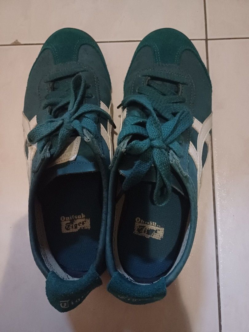 Mexico 66 Green Onitsuka Tiger, Women's Fashion, Footwear, Sneakers on ...