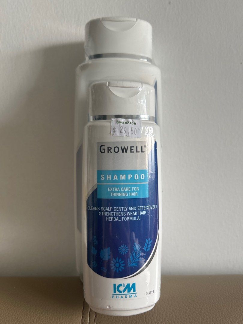 Growell Shampoo for Thinning Hair / Hair Loss (500ml + 200ml), Beauty ...