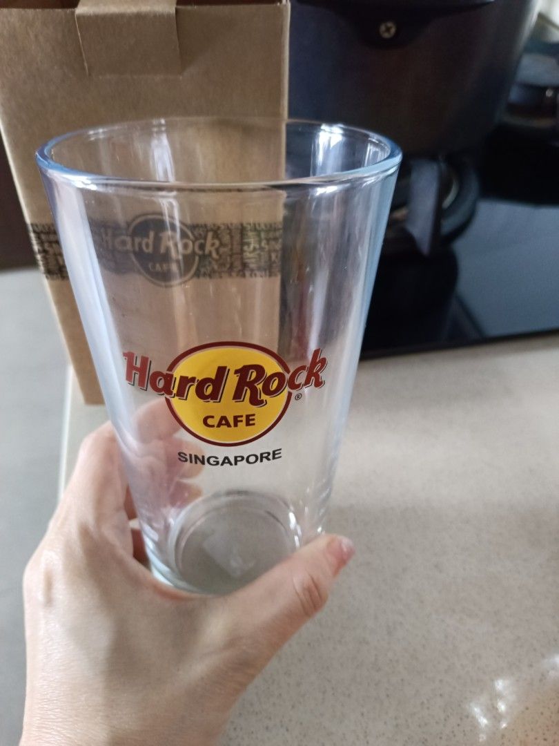 Hard Rock Cafe Singapore Glass, Furniture & Home Living, Kitchenware ...