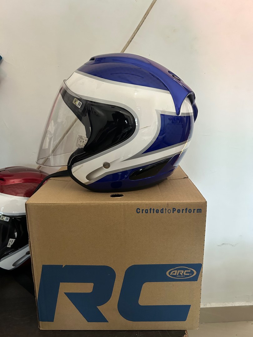 Helmet Arc Ritz Speed X Bluee, Motorbikes on Carousell