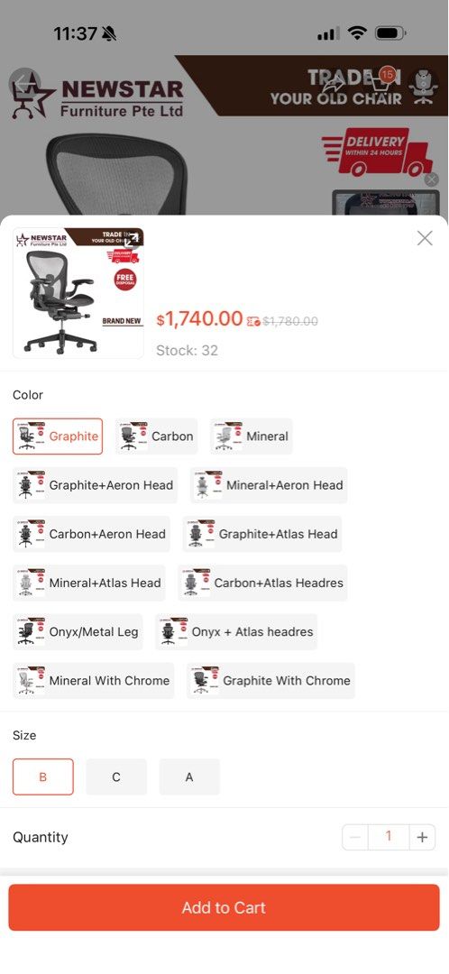 🪑 Herman Miller Aeron Chair - 9.9/10 Condition, Furniture & Home Living ...