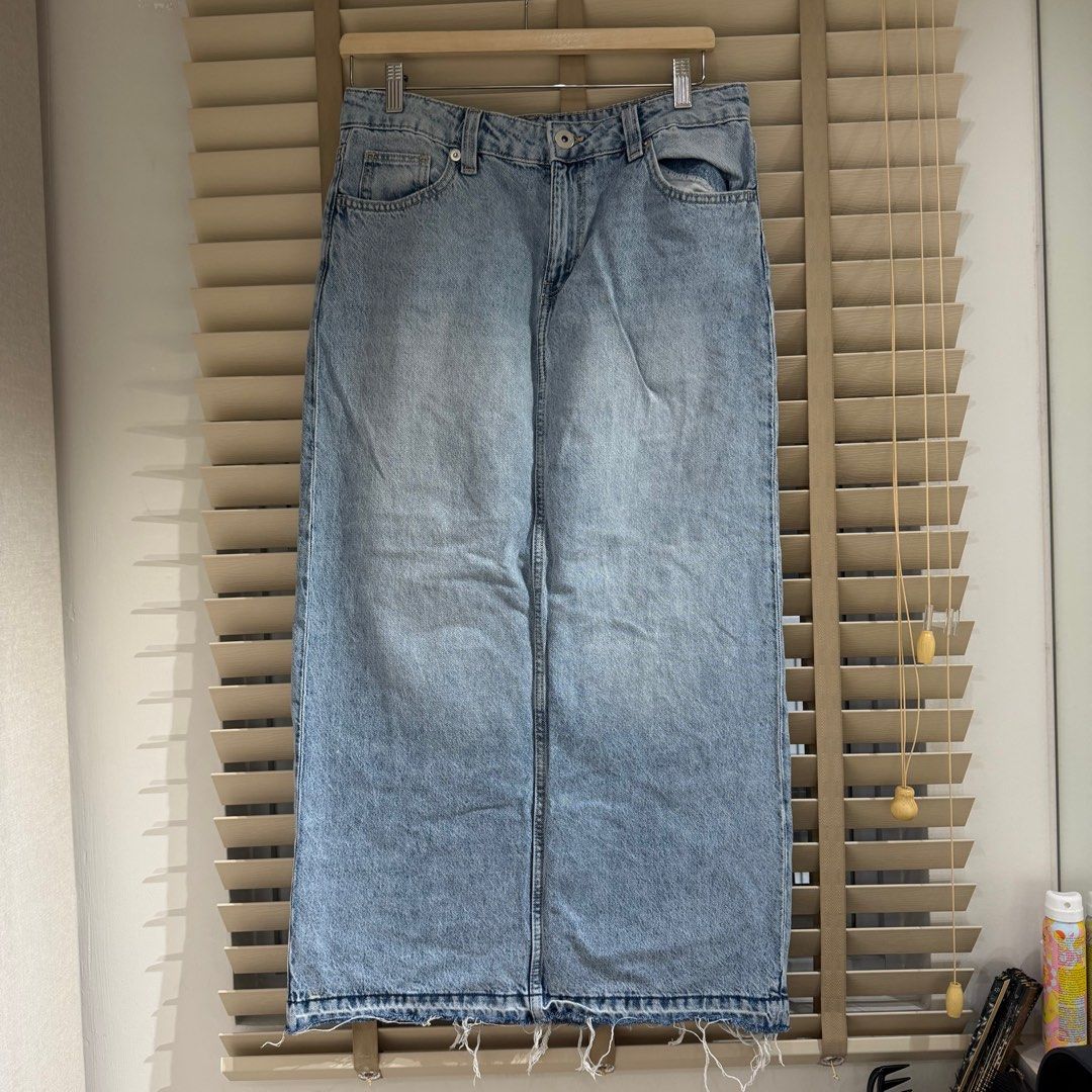 H&M High Waist Long Skirt Eu 40, Women's Fashion, Bottoms, Skirts on ...