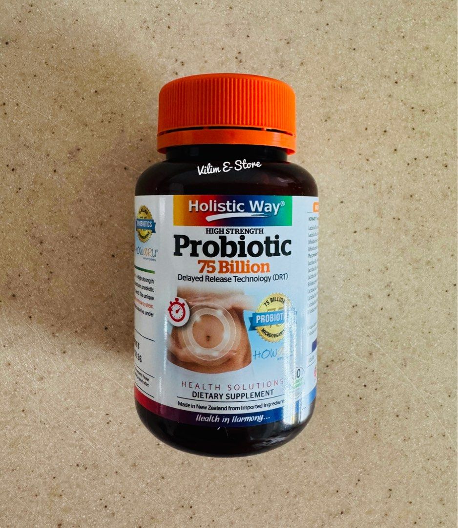 Holistic Way Probiotics 75 Billion, Health & Nutrition, Health ...