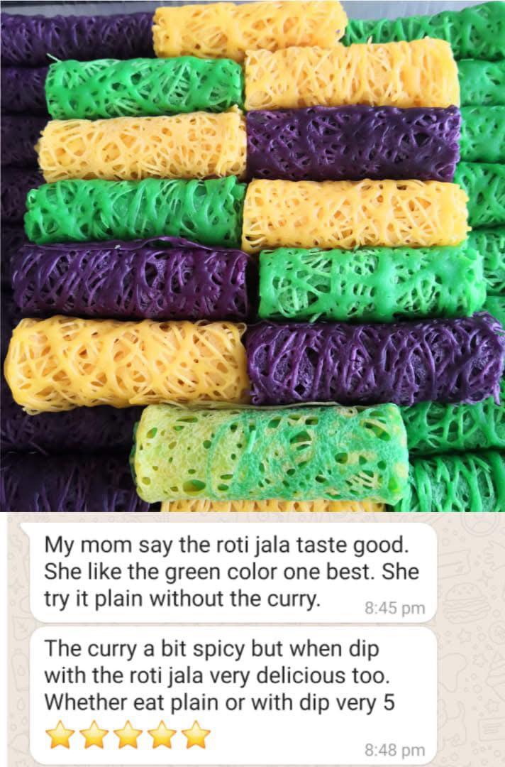 Homemade Roti Jala with Curry, Food & Drinks, Local Eats on Carousell