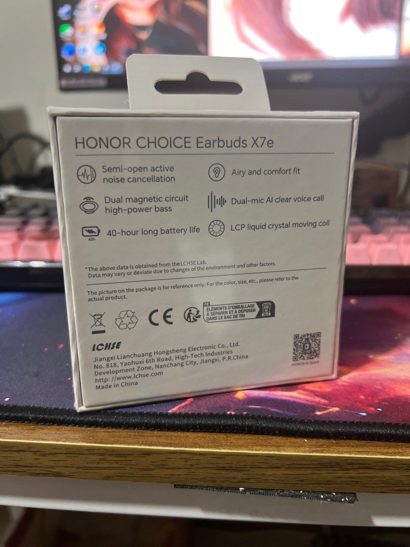 HONOR CHOICE Earbuds X7e - White, Audio, Earphones on Carousell