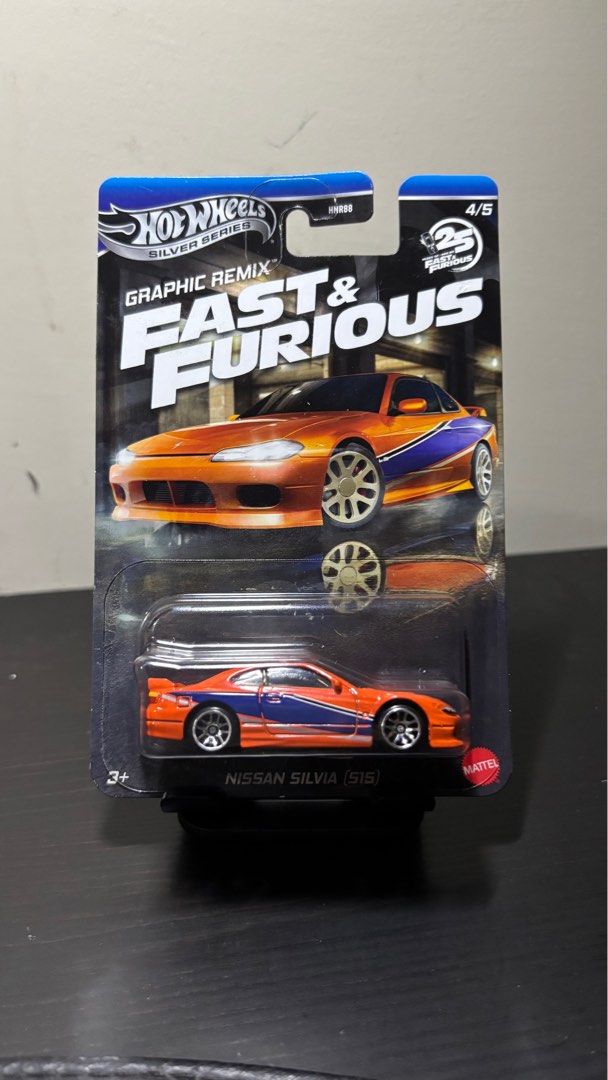 Hot Wheels Silver Series Fast & Furious/FNF Graphic Remix Nissan Silvia ...