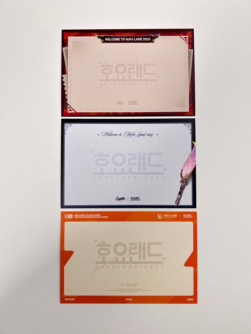 Hoyo Land 2025 Korea Postcards(Genshin/HonkiRail/ZZZ), Hobbies & Toys ...