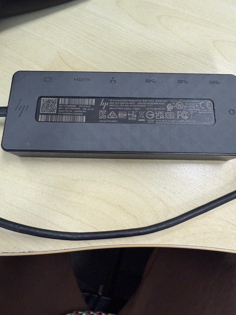 HP Univereal USB-C Multiport Hub, Computers & Tech, Parts & Accessories ...