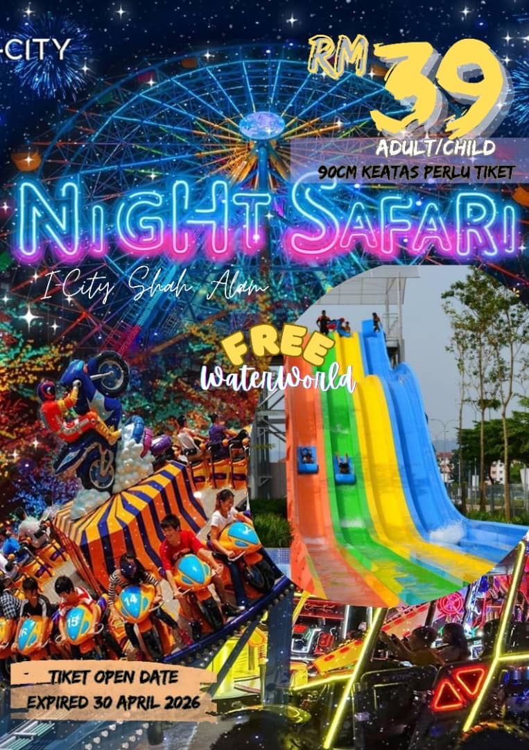 i-City Shah Alam Night Safari Ticket, Tickets & Vouchers, Local ...