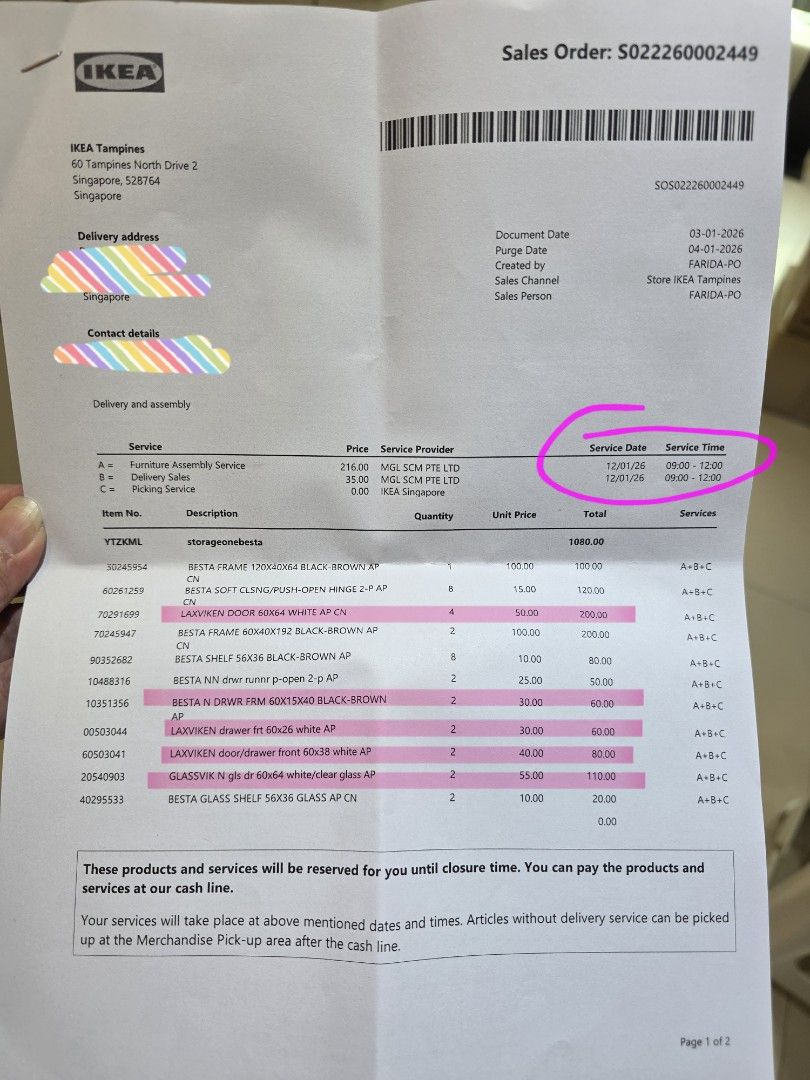 IKEA BESTA Cabinet DOORS ONLY, Furniture & Home Living, Furniture ...