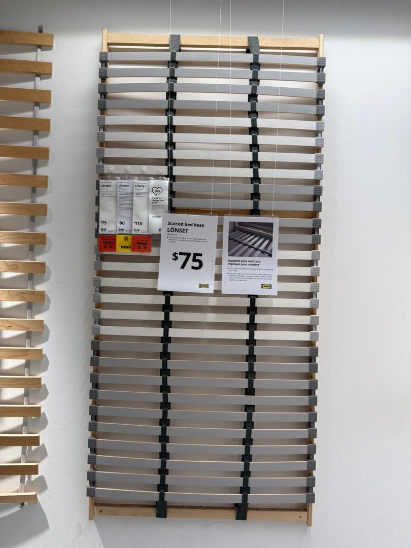 IKEA LONSET Slatted Bed Base, Furniture & Home Living, Furniture, Bed ...