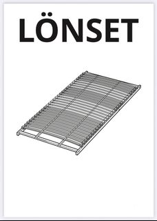 Ikea LÖNSET Slatted Bed Base, Furniture & Home Living, Furniture, Bed ...