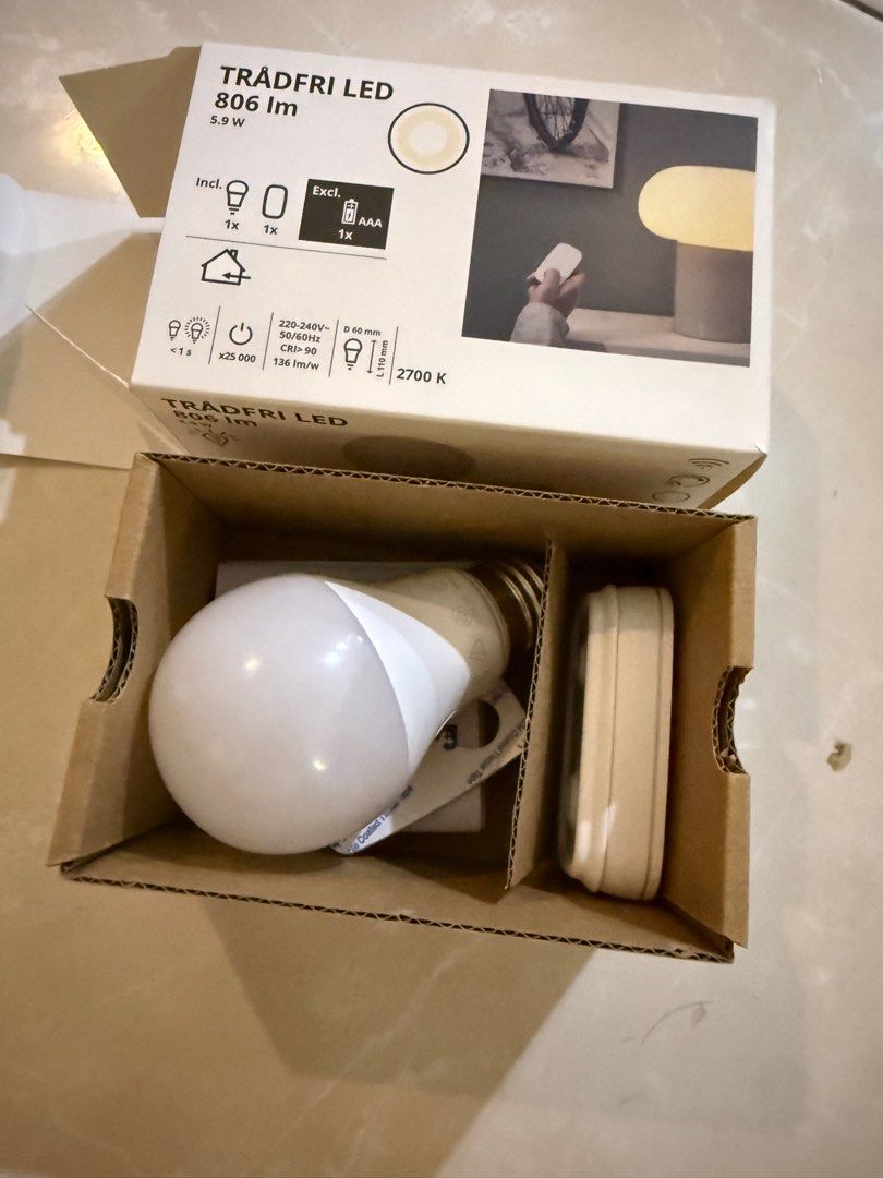 IKEA TRADFRI LED, Furniture & Home Living, Lighting & Fans, Lighting on ...