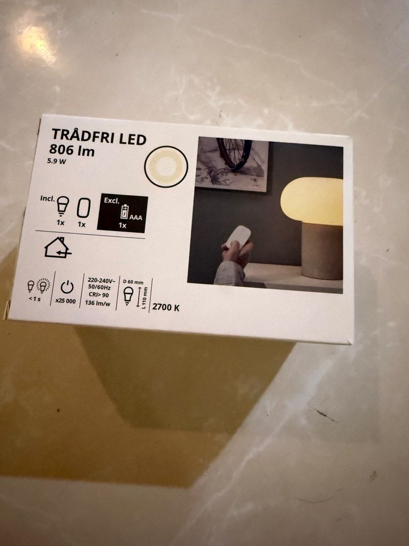 IKEA TRADFRI LED, Furniture & Home Living, Lighting & Fans, Lighting on ...