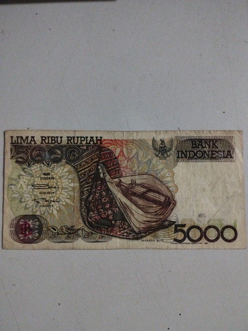 Indonesian 5000 Rupiah Banknote, Hobbies & Toys, Memorabilia ...