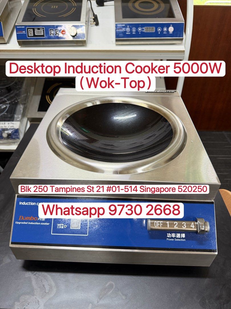 Induction Cooker Wok 5000W, TV & Home Appliances, Kitchen Appliances ...