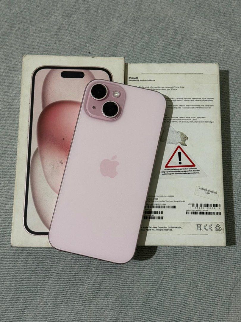 iphone 15 128gb pink resmi ibox, Telepon Seluler & Tablet, iPhone ...