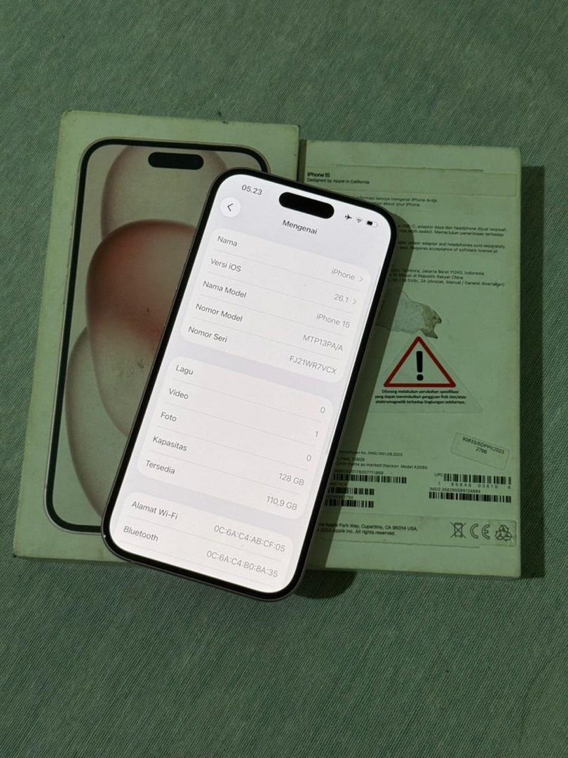 iphone 15 128gb pink resmi ibox, Telepon Seluler & Tablet, iPhone ...