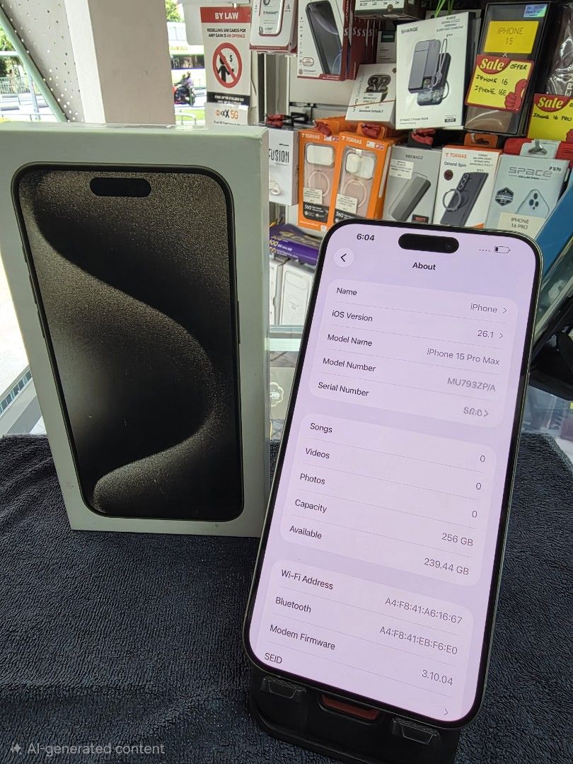 iPhone 15 Pro Max 256GB Natural Titanium, Mobile Phones & Gadgets ...