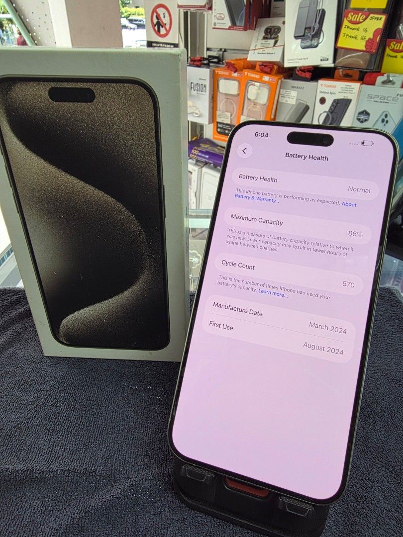 iPhone 15 Pro Max 256GB Natural Titanium, Mobile Phones & Gadgets ...