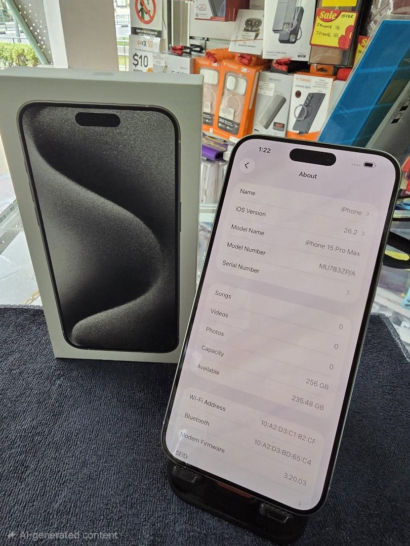 iPhone 15 Pro Max White Titanium 256GB, Mobile Phones & Gadgets, Mobile ...