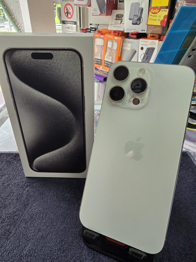 iPhone 15 Pro Max White Titanium 256GB, Mobile Phones & Gadgets, Mobile ...