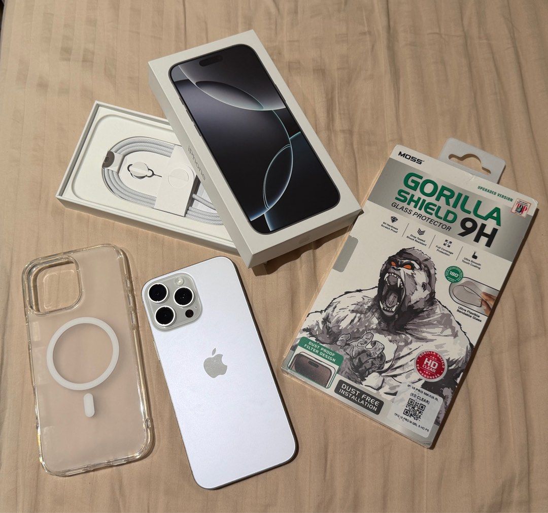 iPhone 16 Pro Max 256GB White Titanium, Mobile Phones & Gadgets, Mobile ...