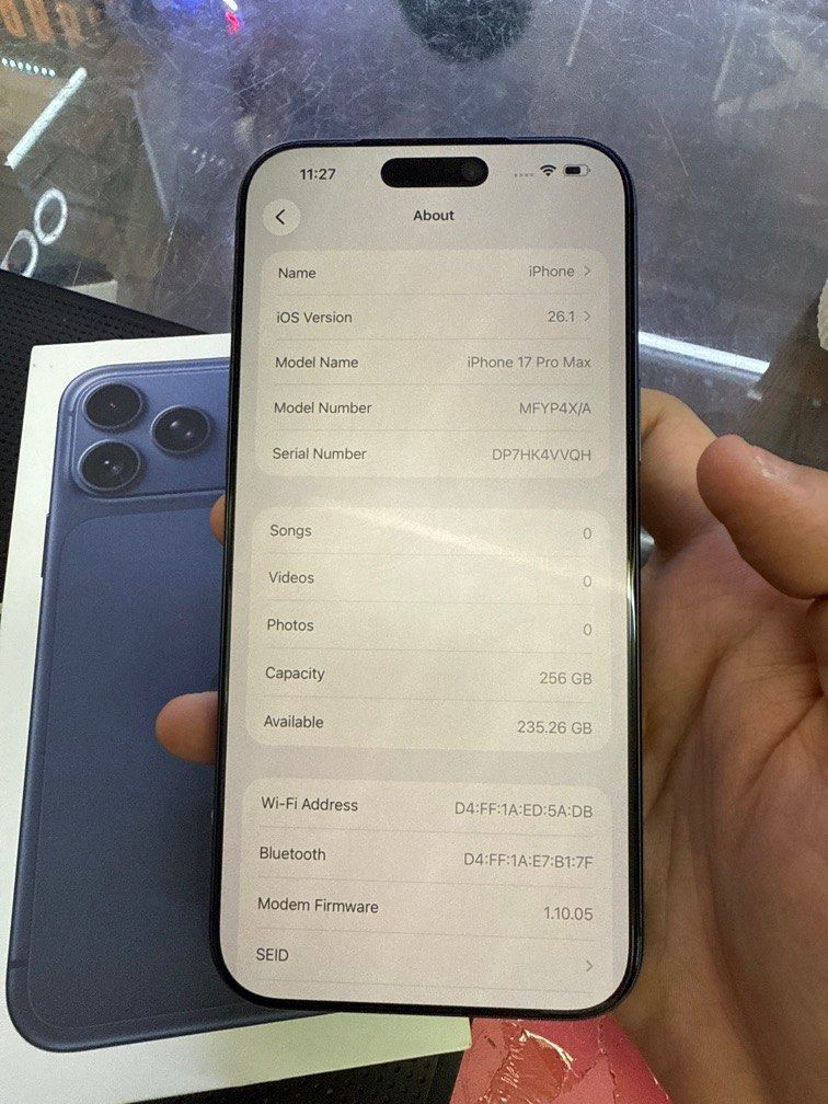 iPhone 17 Pro Max 256GB Deep Blue, Mobile Phones & Gadgets, Mobile ...