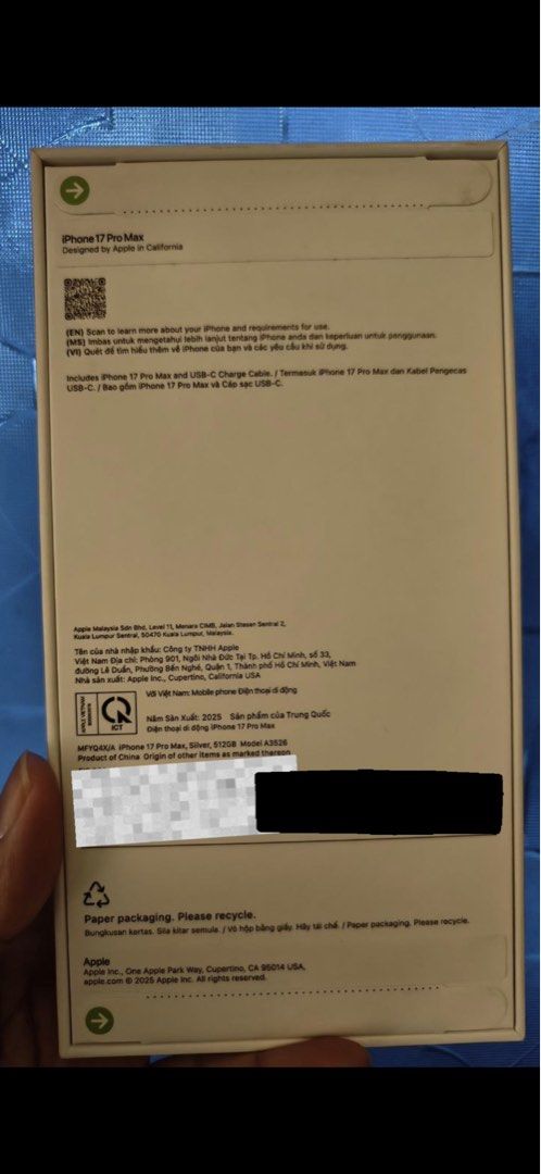 iPhone 17 Pro Max Silver 512GB, Mobile Phones & Gadgets, Mobile Phones ...