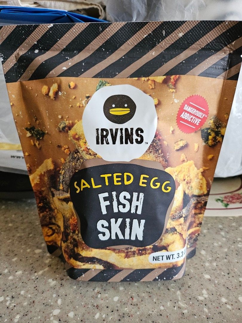 Irvins Salted Egg Fish Skin n Golden Duck Chili Crab Seaweed Tempura ...