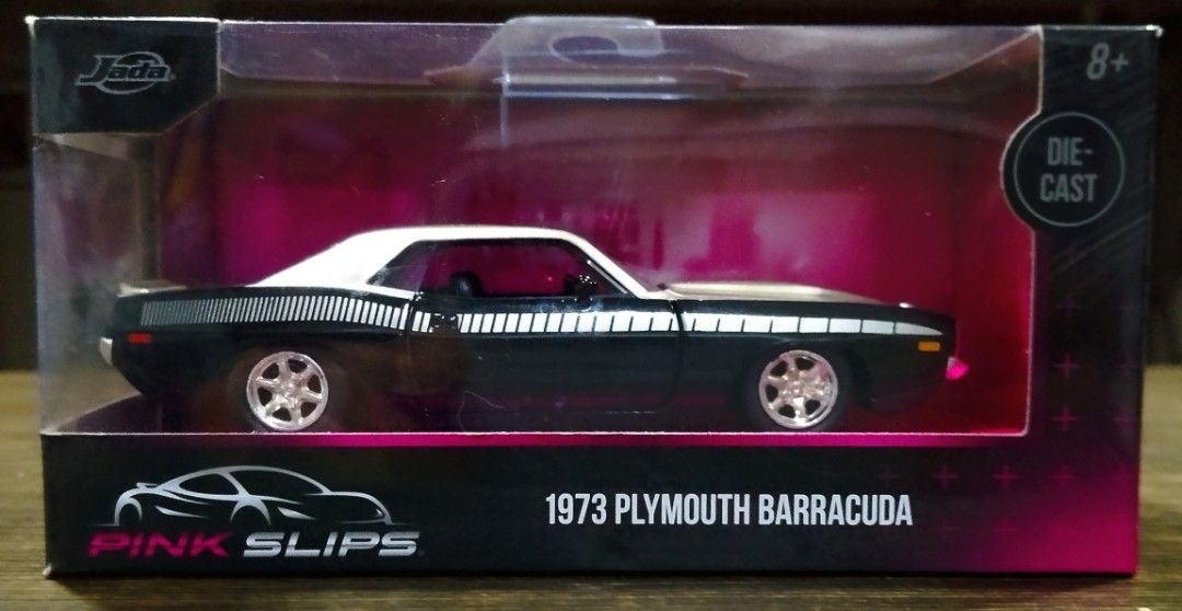 Jada 1973 Plymouth Barracuda Diecast Car, Hobbies & Toys, Toys & Games ...