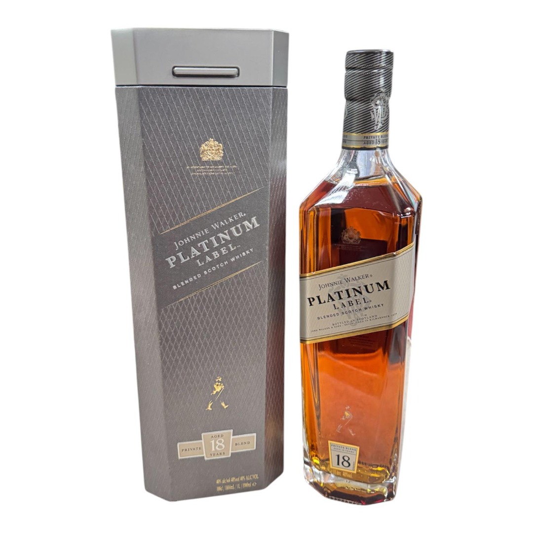 JE- Johnnie Walker Platinum Label Whisky 1L, Food & Drinks, Beverages ...
