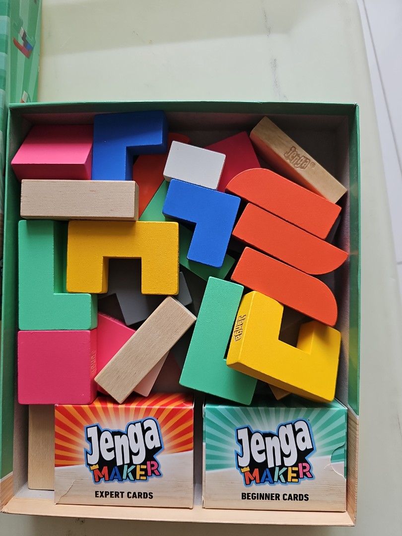 Jenga Maker Board Game by Hasbro, Hobbies & Toys, Toys & Games on Carousell