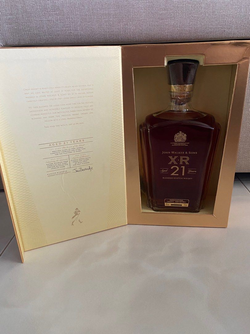 John Walker & Sons XR 21 Blended Scotch Whisky, Food & Drinks ...