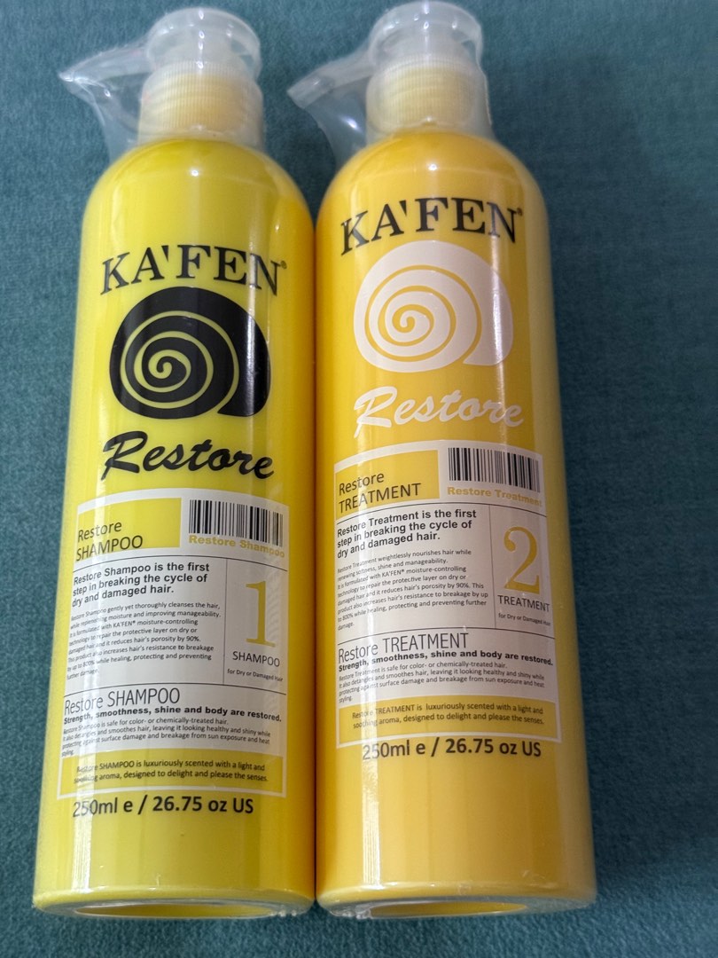 KA'FEN Restore Shampoo & Treatment Set, Beauty & Personal Care, Hair ...