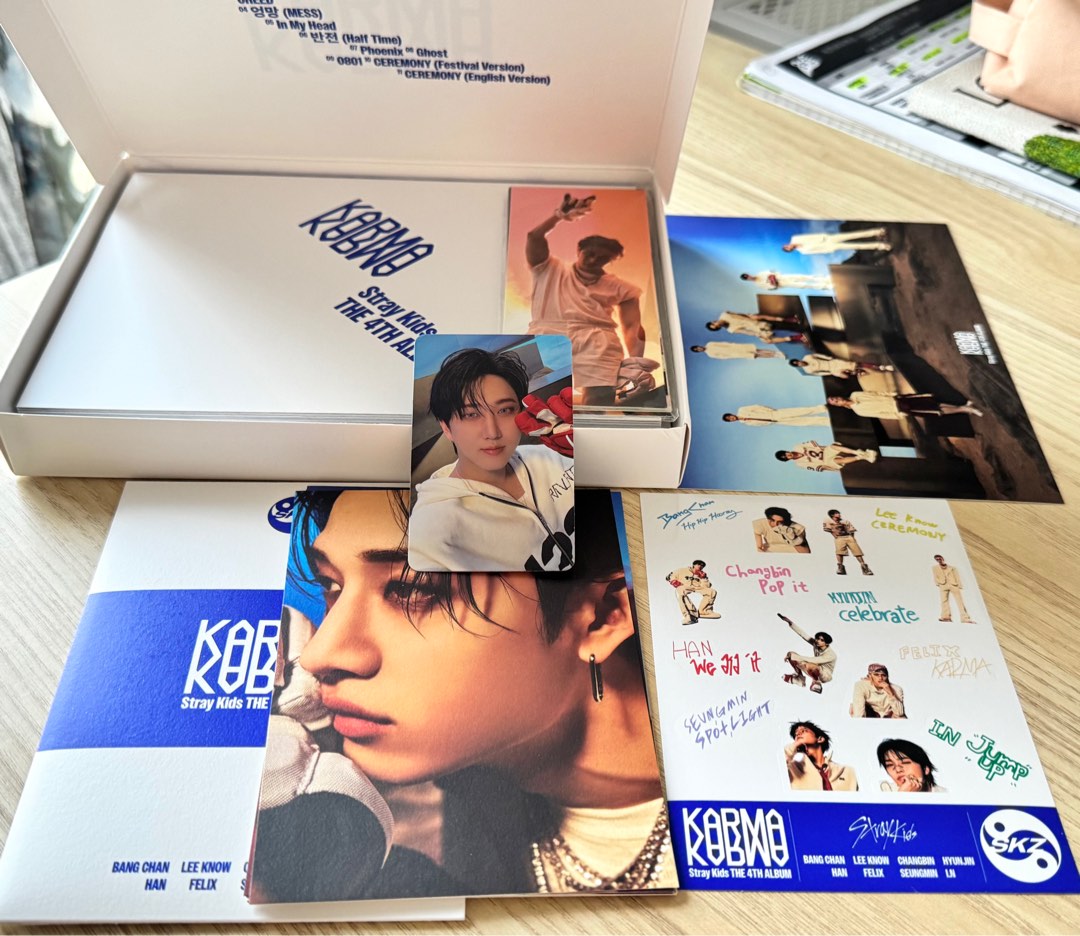 KARMA CHANGBIN INCLUSION FULL ALBUM AND PHOTO CARD - STRAY KIDS ...