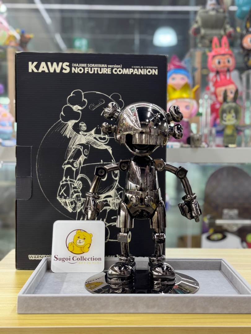 KAWS x Hajime Sorayama No Future Companion Black Chrome (Released in ...