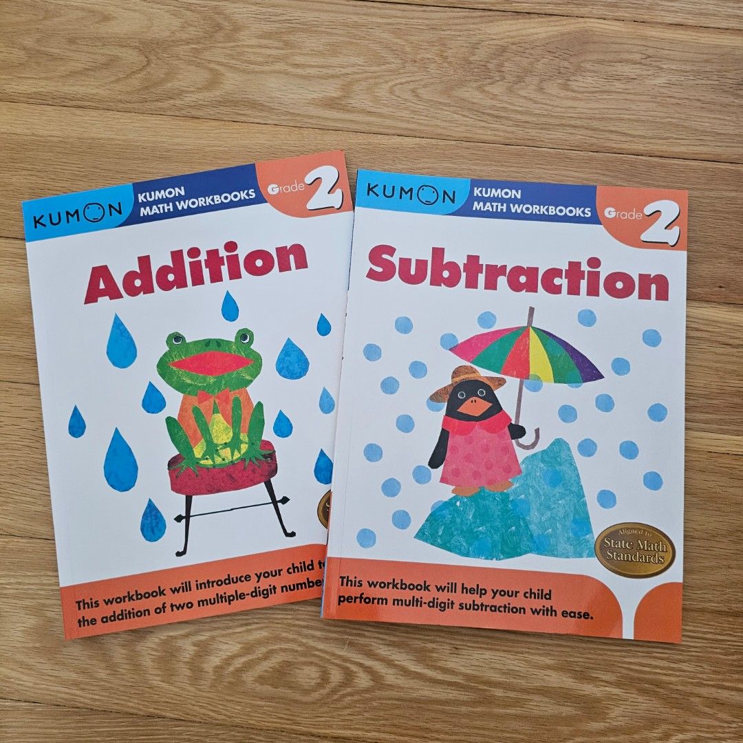 Kumon P2 Math Addition Subtraction Workbook, Hobbies & Toys, Books ...