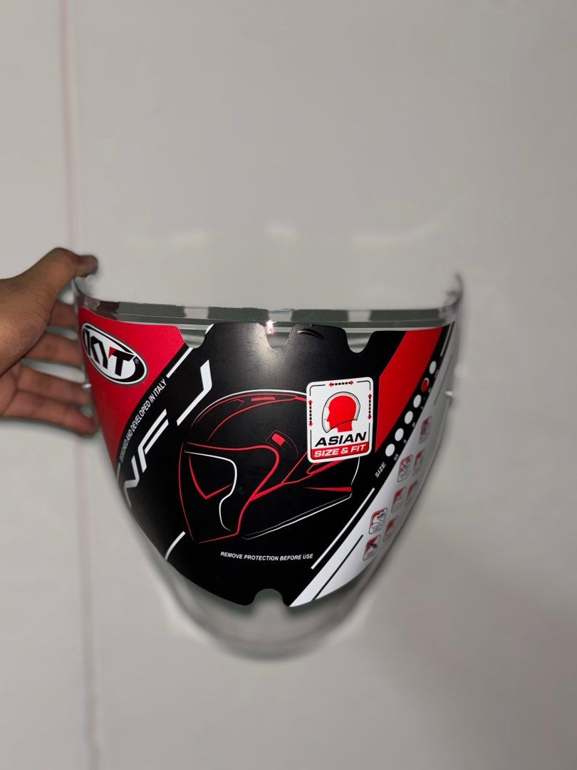 KYT clear visor, Motorcycles, Motorcycle Accessories on Carousell