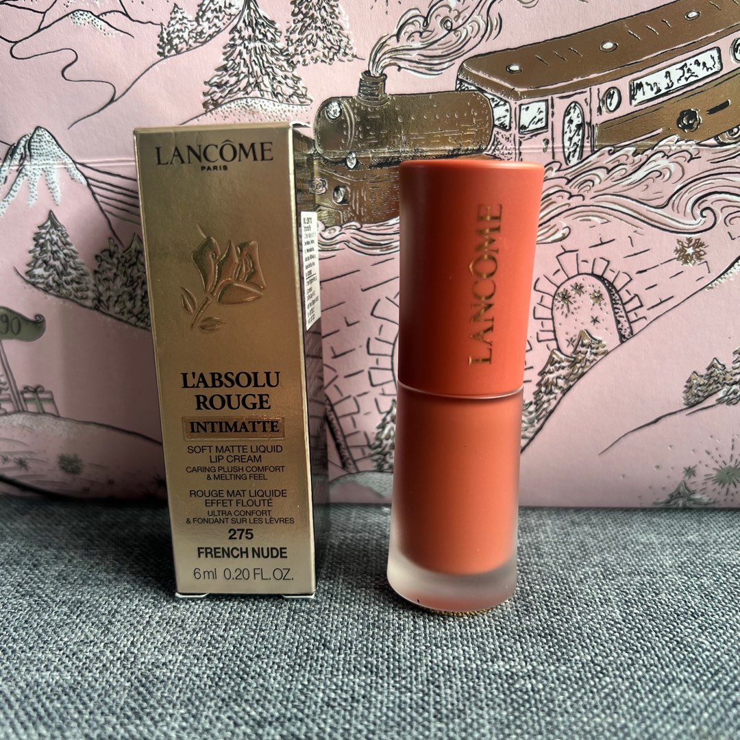 Lancome L’Absolu Rouge Intimatte #275 French Nude Soft Matte Liquid Lip ...
