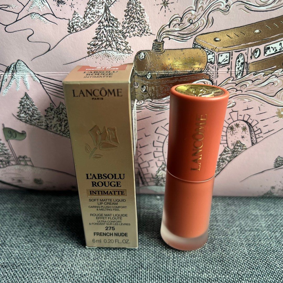 Lancome L’Absolu Rouge Intimatte #275 French Nude Soft Matte Liquid Lip ...