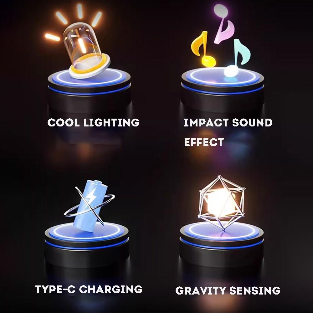 Laser Toy Rotating Telescopic Lightsaber Cool Sound Light Double Bladed ...