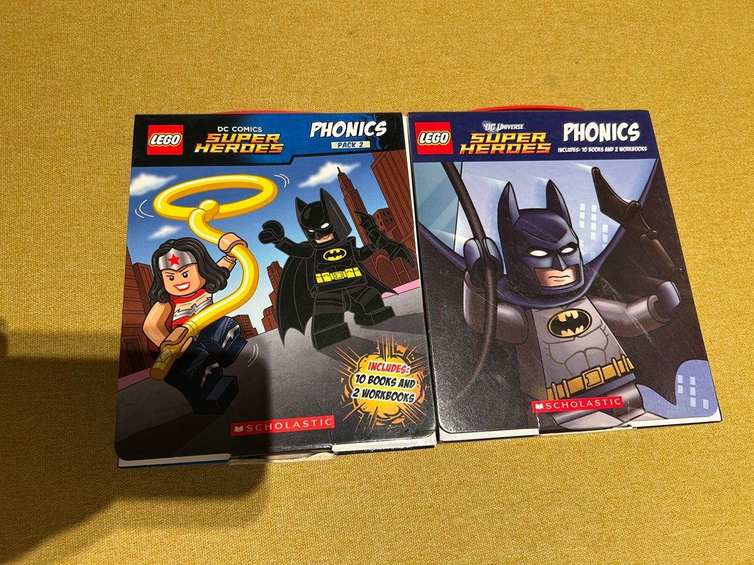 LEGO DC Comics Super Heroes Phonics Pack 2 Book Set, Hobbies & Toys ...