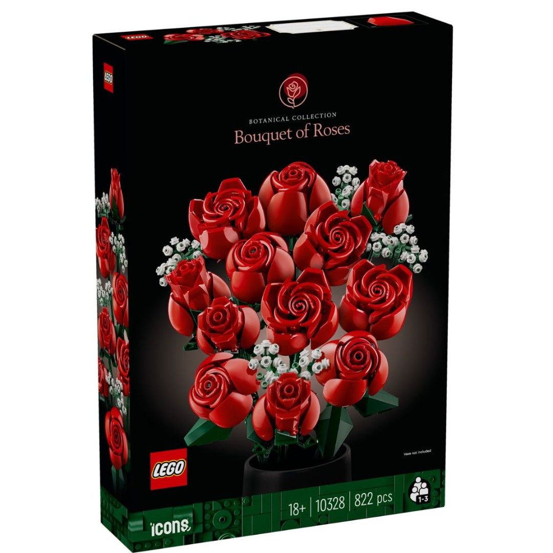 LEGO Icons Botanical Collection Bouquet of Roses 10328, Hobbies & Toys ...