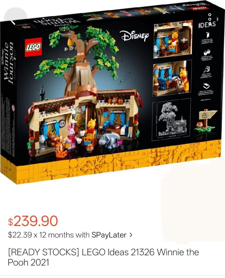 LEGO Ideas 21326 Winnie the Pooh Set kids adults children, Hobbies ...